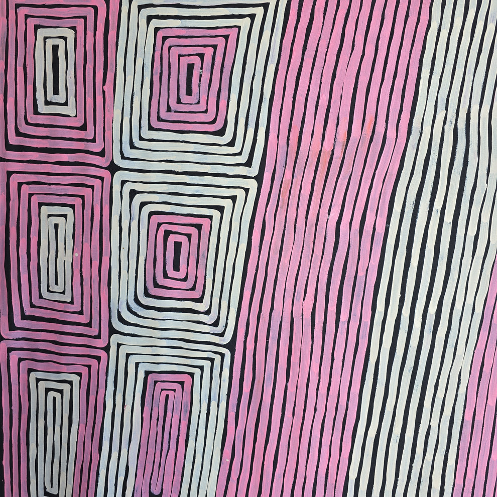 Tingari Cycle 90 cm x 145 cm – Mandel Aboriginal Art Gallery
