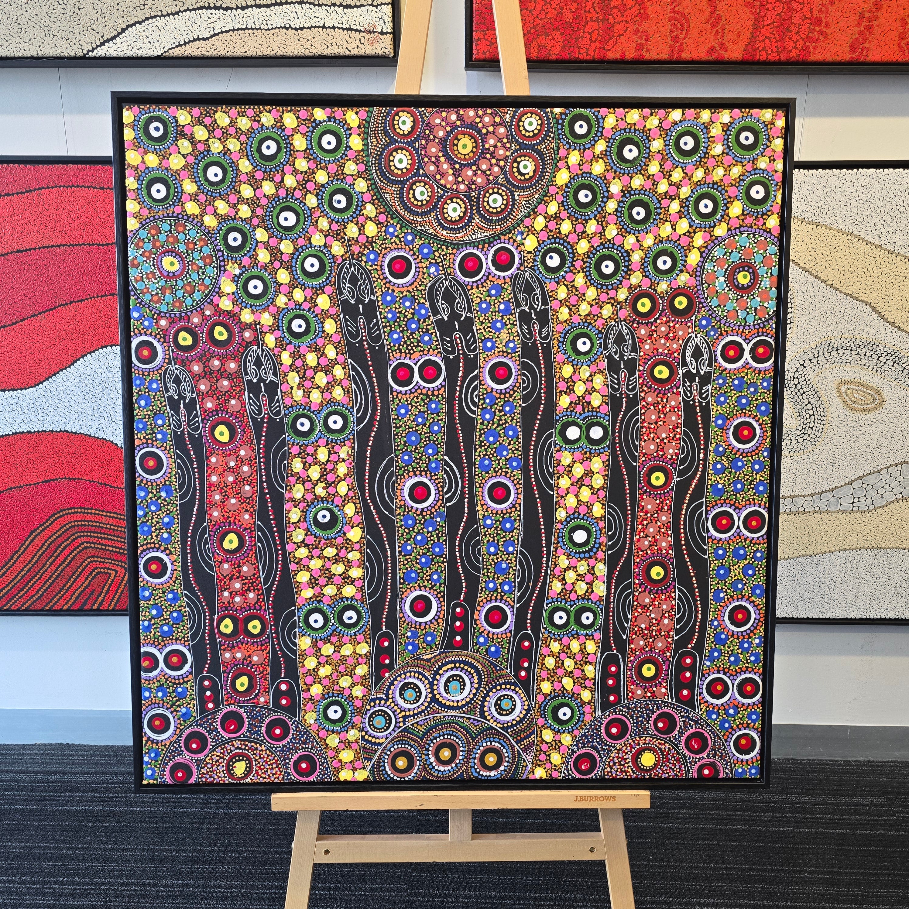 Cindy Wallace 900 mm x 930 mm – Mandel Aboriginal Art Gallery
