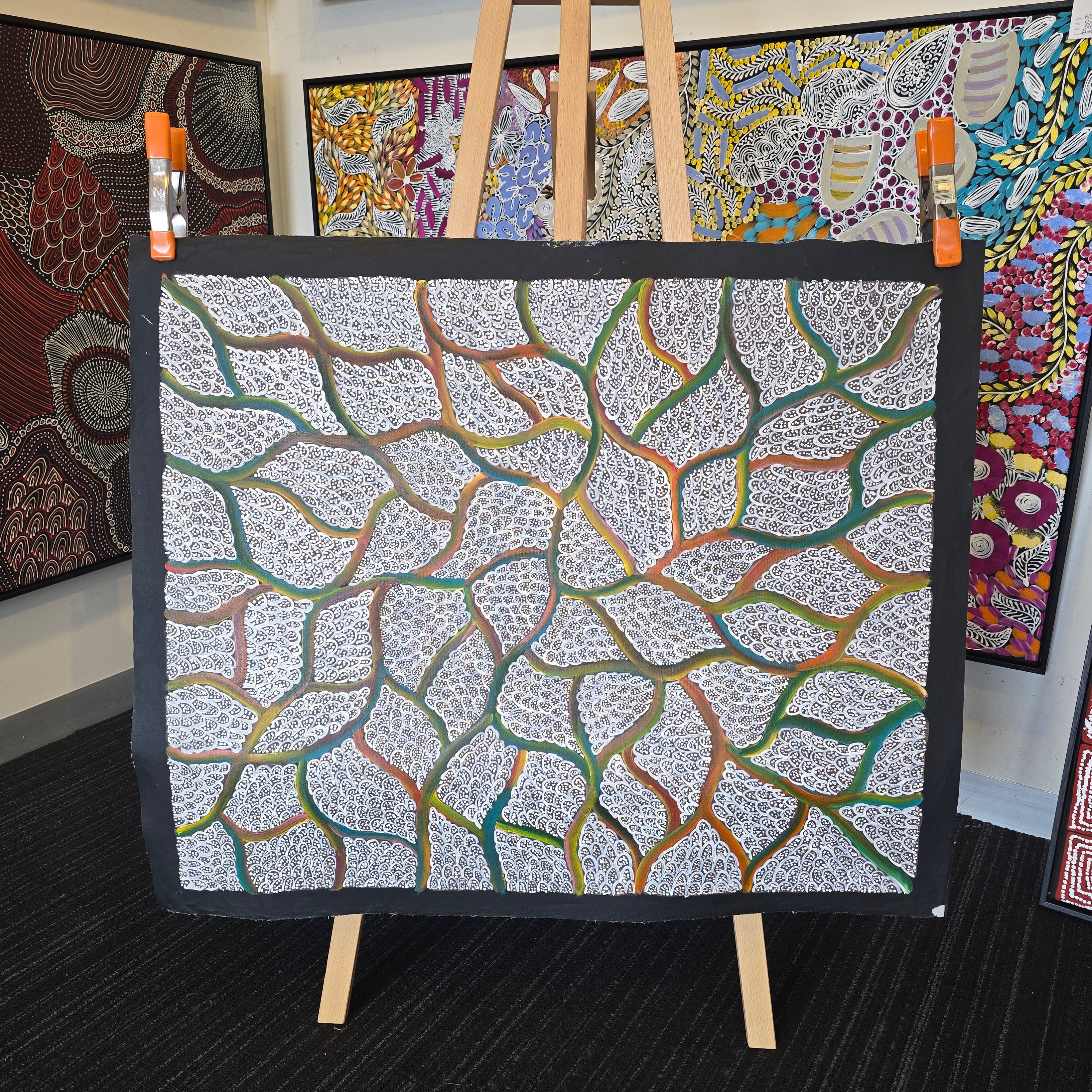 Patricia Kamara 750 mm x 910 mm – Mandel Aboriginal Art Gallery