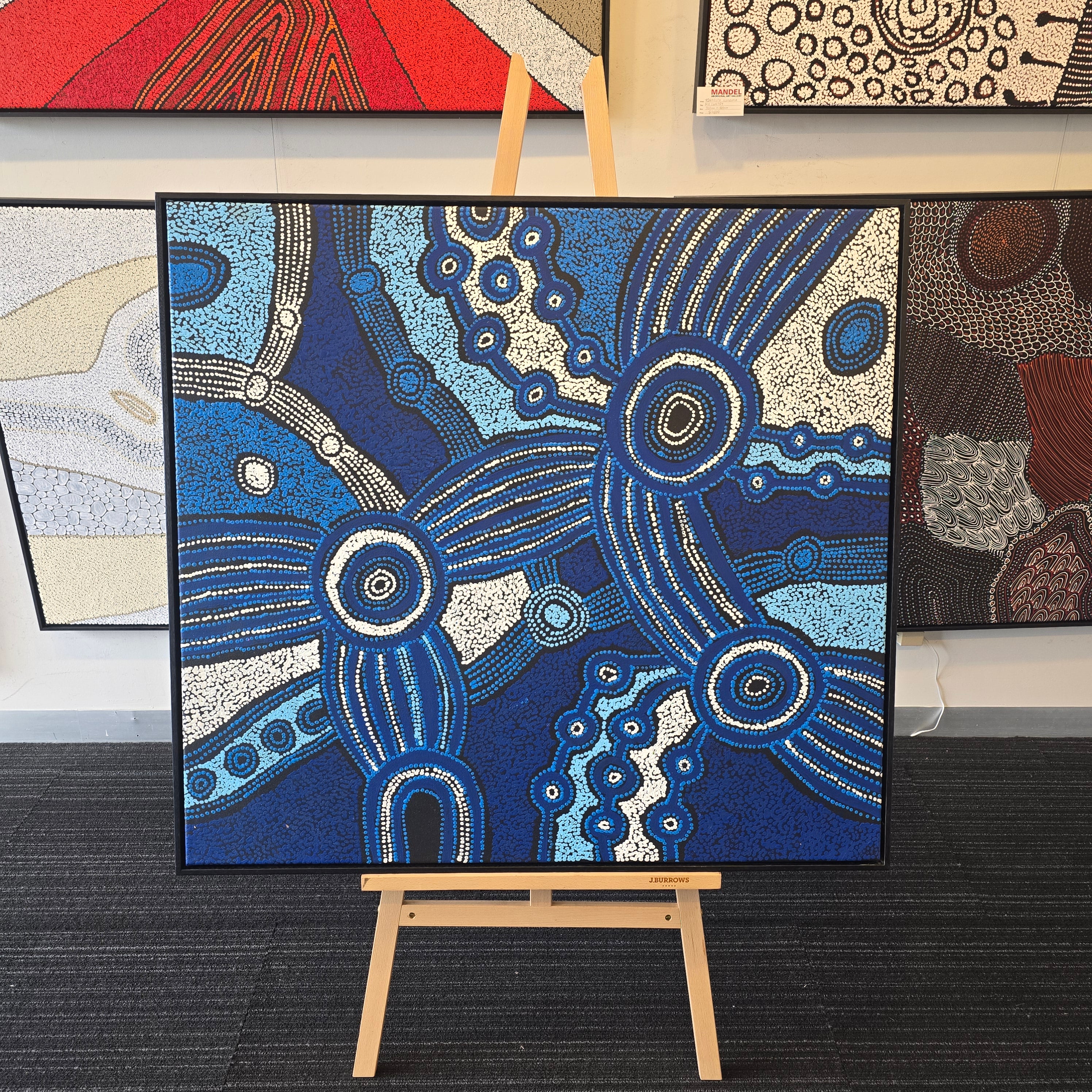Clarise Tunkin 1000 mm x 1080 mm – Mandel Aboriginal Art Gallery